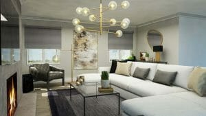 Before & After: Contemporary Finished Basement Design - Decorilla ...