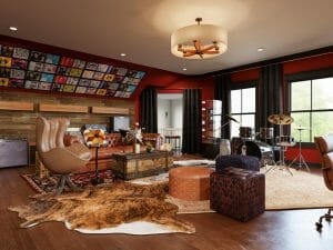 Before & After: Eclectic Music Room at Home - Decorilla Online Interior ...