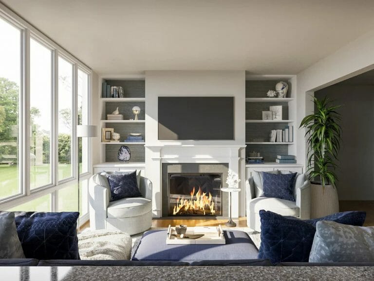 Before & After: Transitional Contemporary Style Living and Dining ...