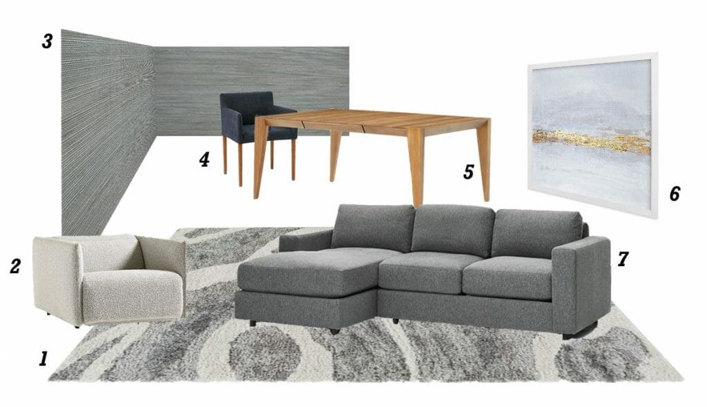 Before & After: Transitional Contemporary Style Living and Dining ...