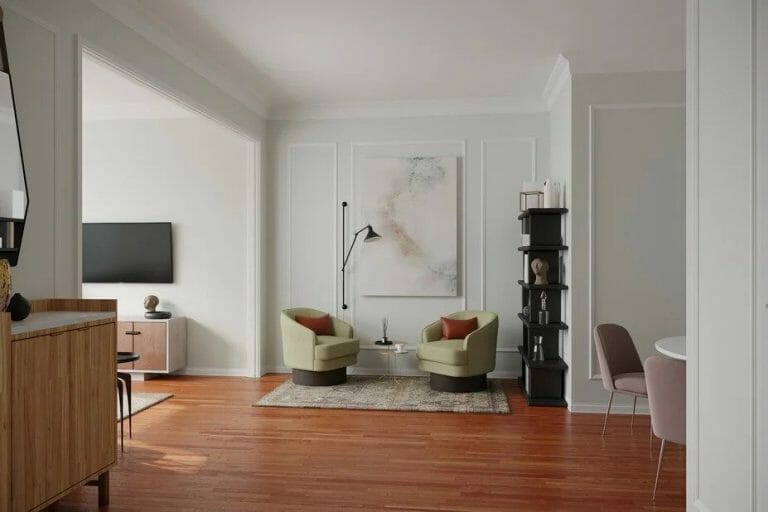 Before & After: Transitional New York Apartment Style - Decorilla ...