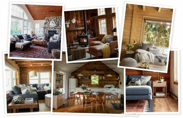 Before & After: Rustic Lodge-Style Living & Dining Room - Decorilla ...