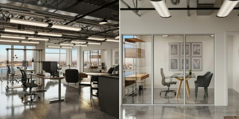 Before & After: Industrial Open-Concept Office Design - Decorilla ...