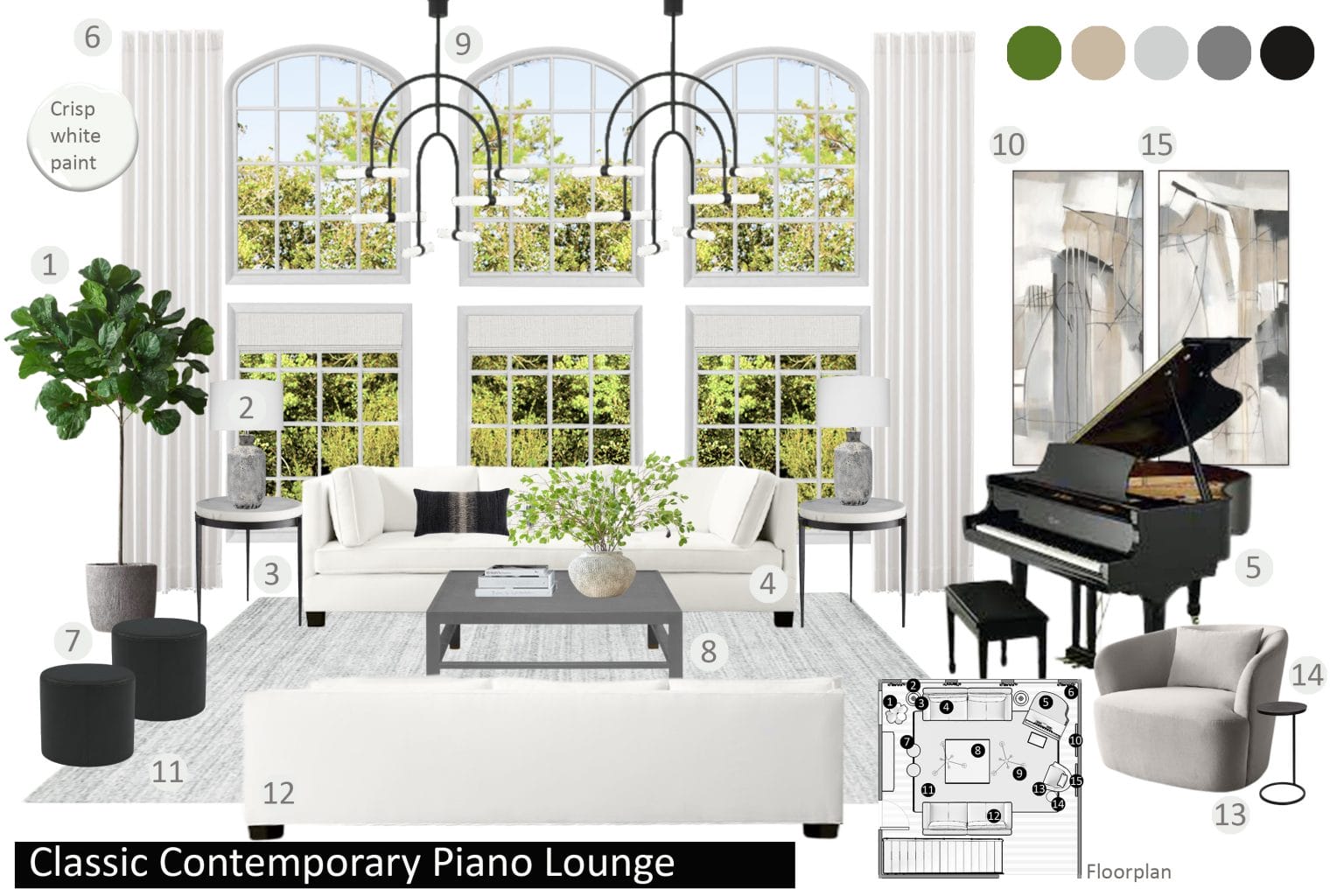 Before & After: Luxury All White Living Room - Decorilla Online ...
