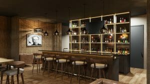 Before & After: Moody Cigar Lounge Design with Outdoor Patio ...