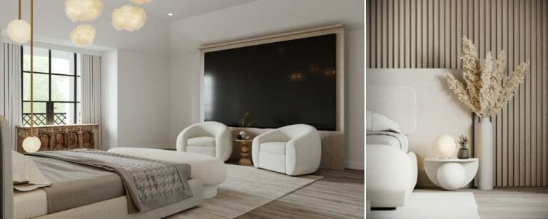 Before & After: Luxury Modern Master Bedroom Design - Decorilla Online Interior Design