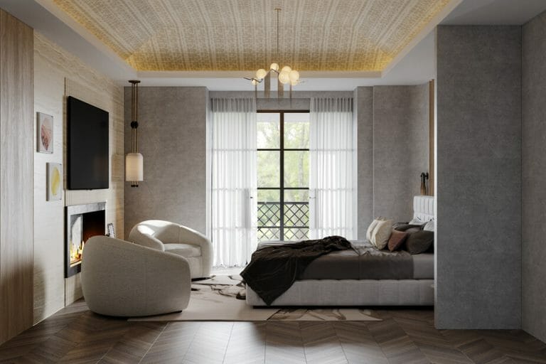 Before & After: Custom High-End Bedroom Design - Decorilla Online ...