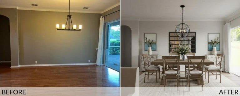 Before & After: Rustic Transitional Style Home - Decorilla Online ...