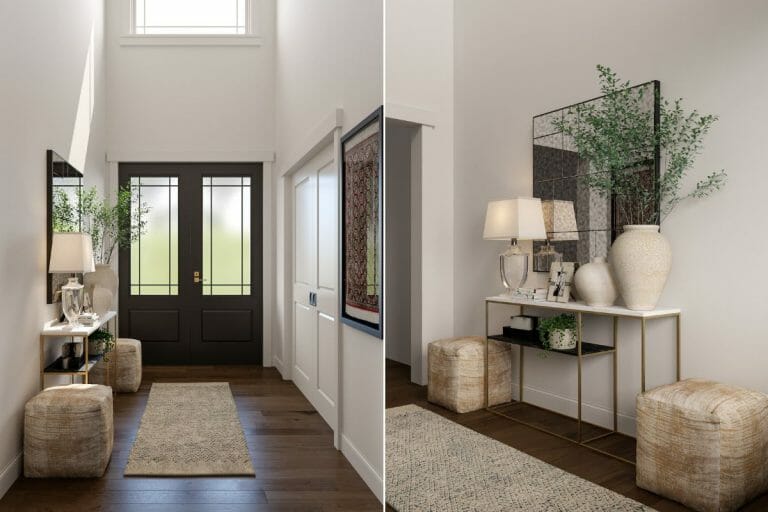 Before & After: Transitional Design for a Welcoming Home - Decorilla ...