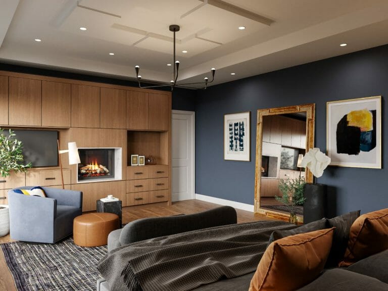 Before & After: Upscale Men's Bedroom Design - Decorilla Online ...