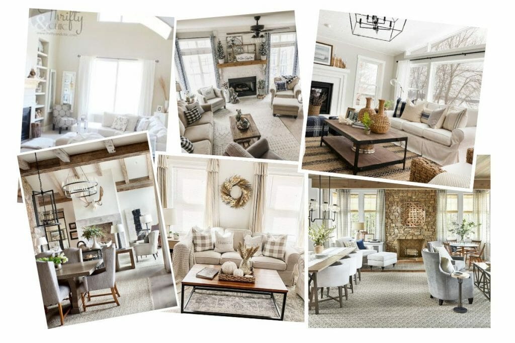 Before & After: Cozy Rustic Modern Living Room and Dining Room ...