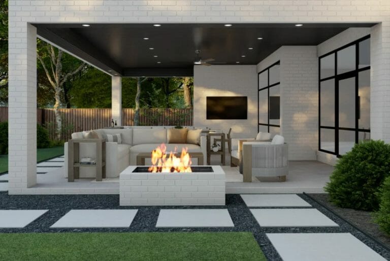 Before & After: Inviting Covered Patio Design - Decorilla Online ...