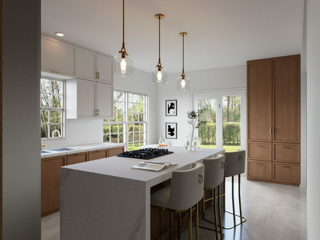 Before & After: Transitional Eat-In Kitchen Design - Decorilla Online ...