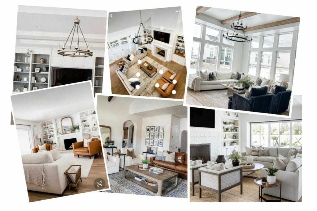 Before & After: Transitional Farmhouse Style Living Room - Decorilla ...