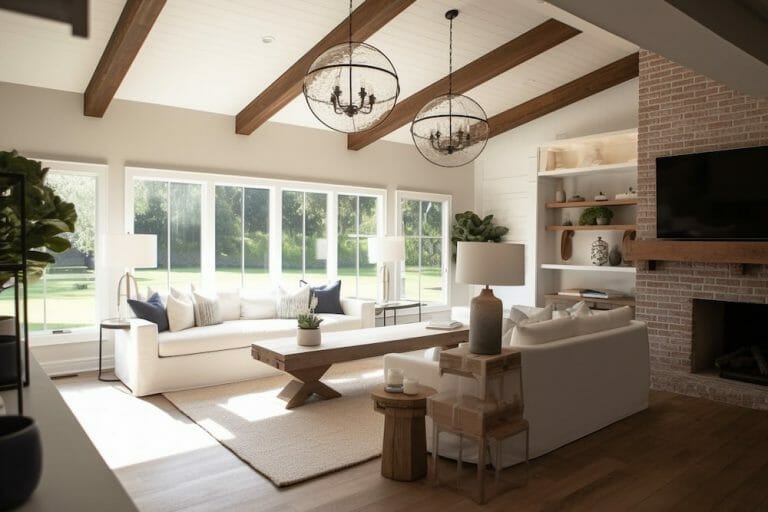 Before & After: Transitional Farmhouse Style Living Room - Make House Cool