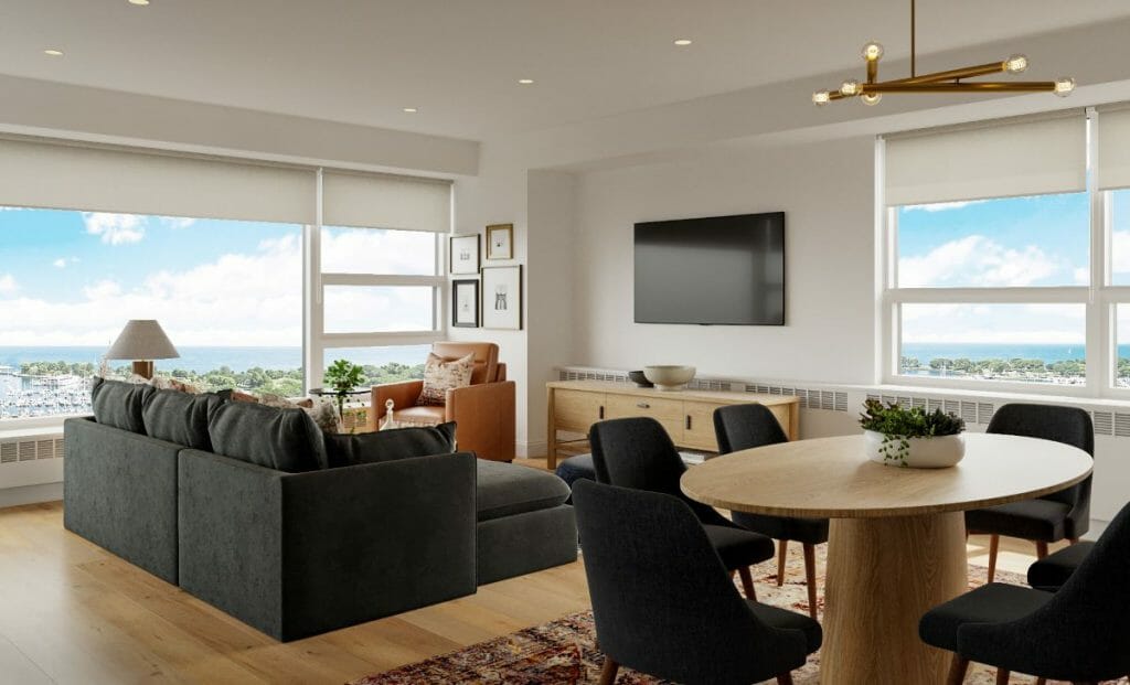 Before & After: Cozy & Chic Small Condo Interior Design - Decorilla ...