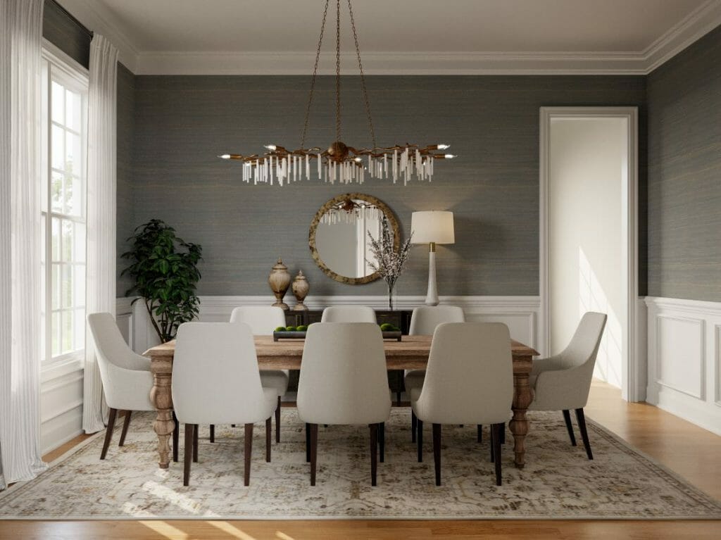 Before & After: Warm Neutral Living Room & Dining Transformation ...