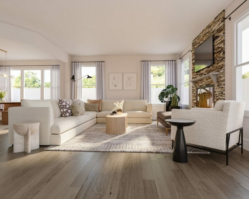 Before & After: Contemporary Earthy Interior Design - Decorilla Online ...