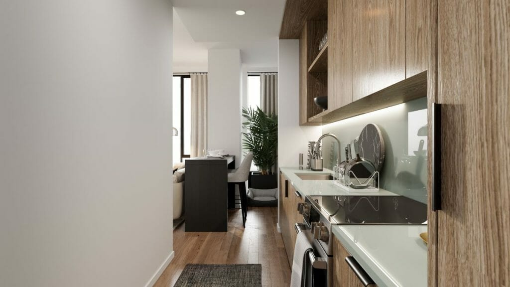 Before & After: Stylish Small Studio Design - Decorilla Online Interior Design