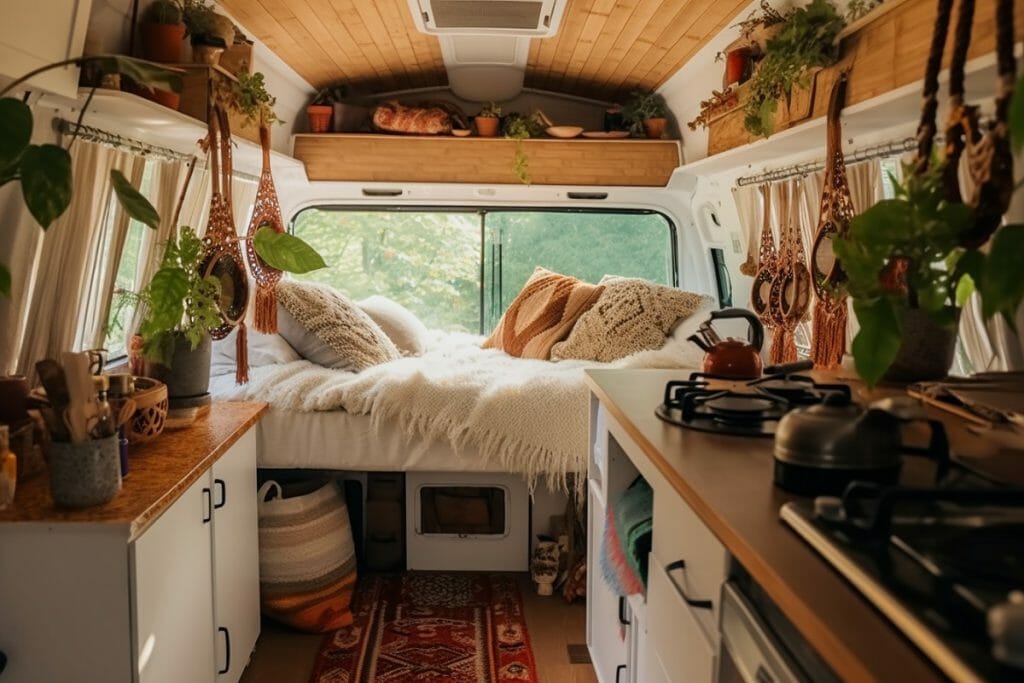 Gypsy Bliss: Boho Burro Camper Trailer Conversion for Happy Travels - Decorilla Online Interior ...
