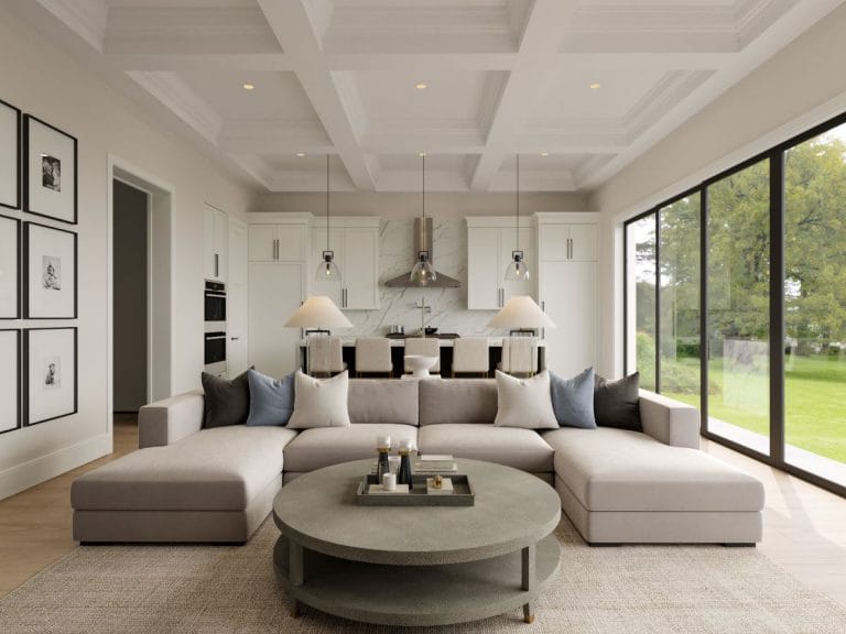 Before & After: Contemporary Open-Concept Living Room and Kitchen ...