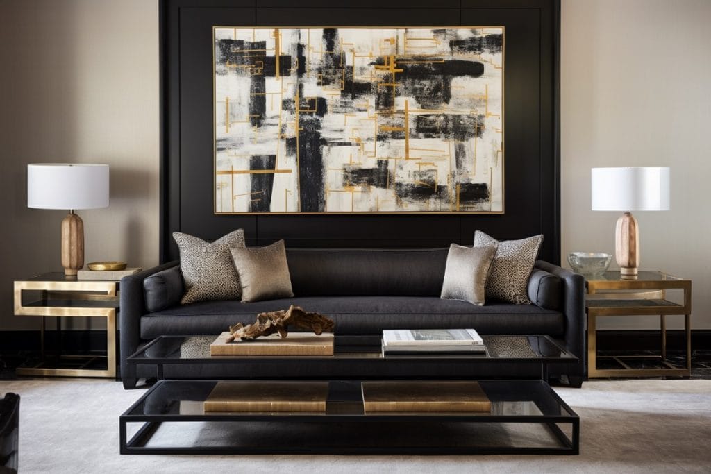 Before & After: Luxe Dining and Living Room with Gold Accents ...