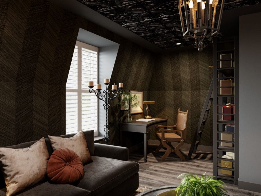 Before & After: Dramatic Gothic Interior Design - Decorilla Online ...