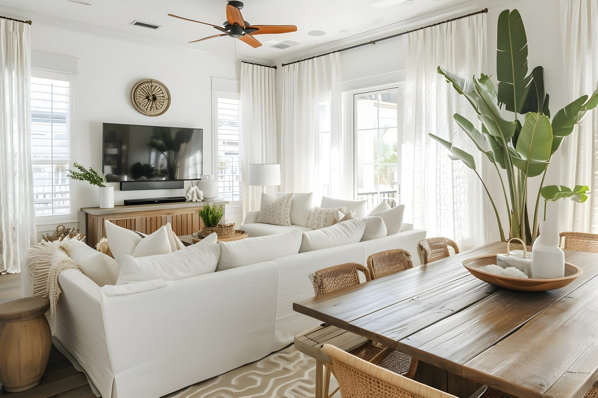 Before & After: Country Chic Living Room and Bedroom - Decorilla Online ...
