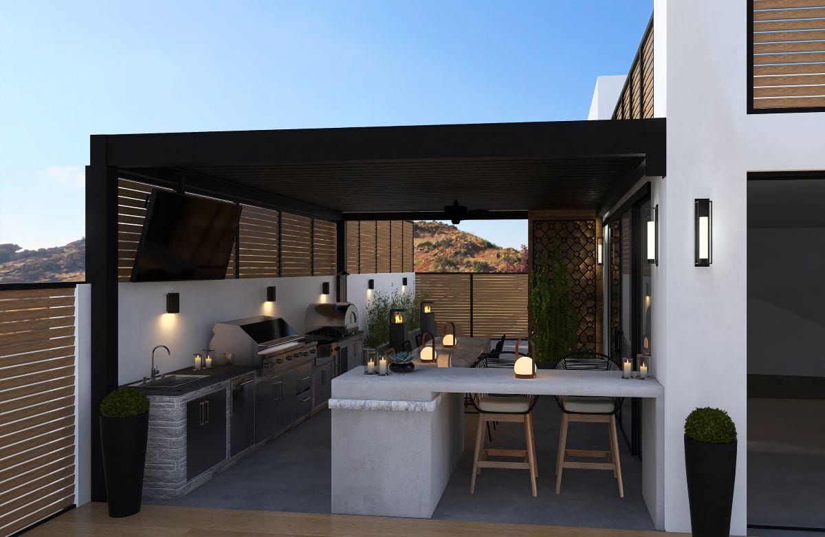 Before & After: Luxury Outdoor Kitchen and Dining - Decorilla Online ...