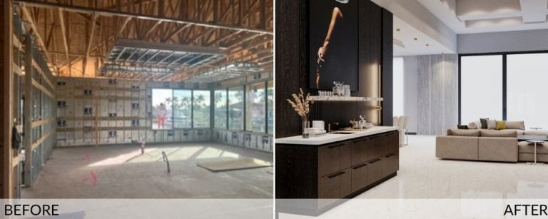 Before & After: Luxury New Construction Interior Design - Decorilla ...