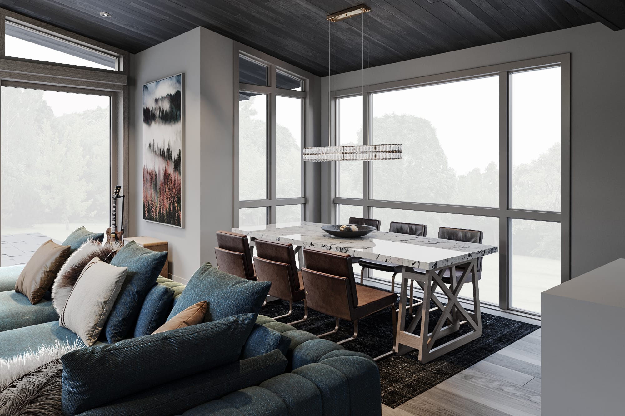 Before & After: Modern Moody Interior Design - Decorilla Online ...