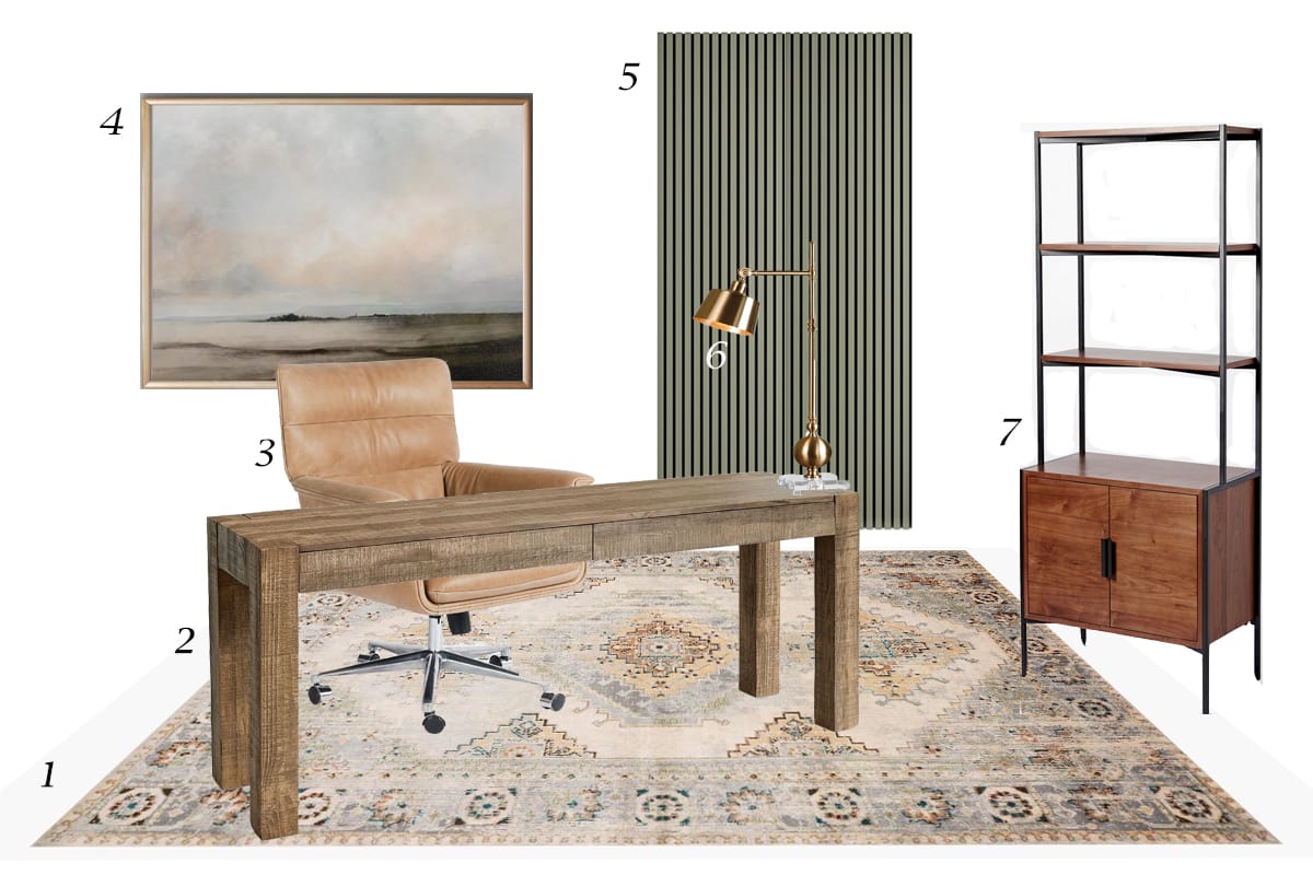 Before & After: Dark Green Home Office Transformation - Decorilla ...