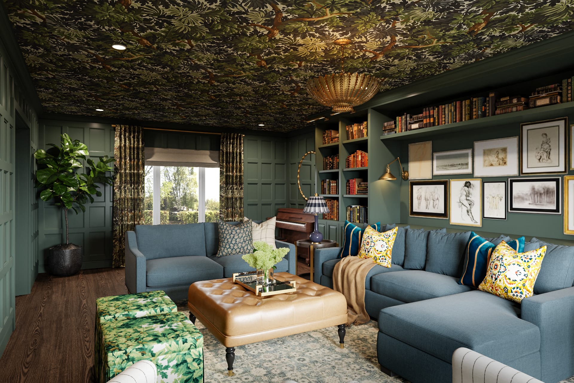 Before & After: Eclectic Maximalist Living Room - Decorilla Online ...