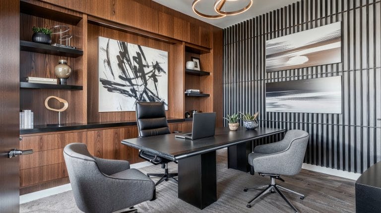 Before & After: Contemporary Executive Office Design - Decorilla Online Interior Design