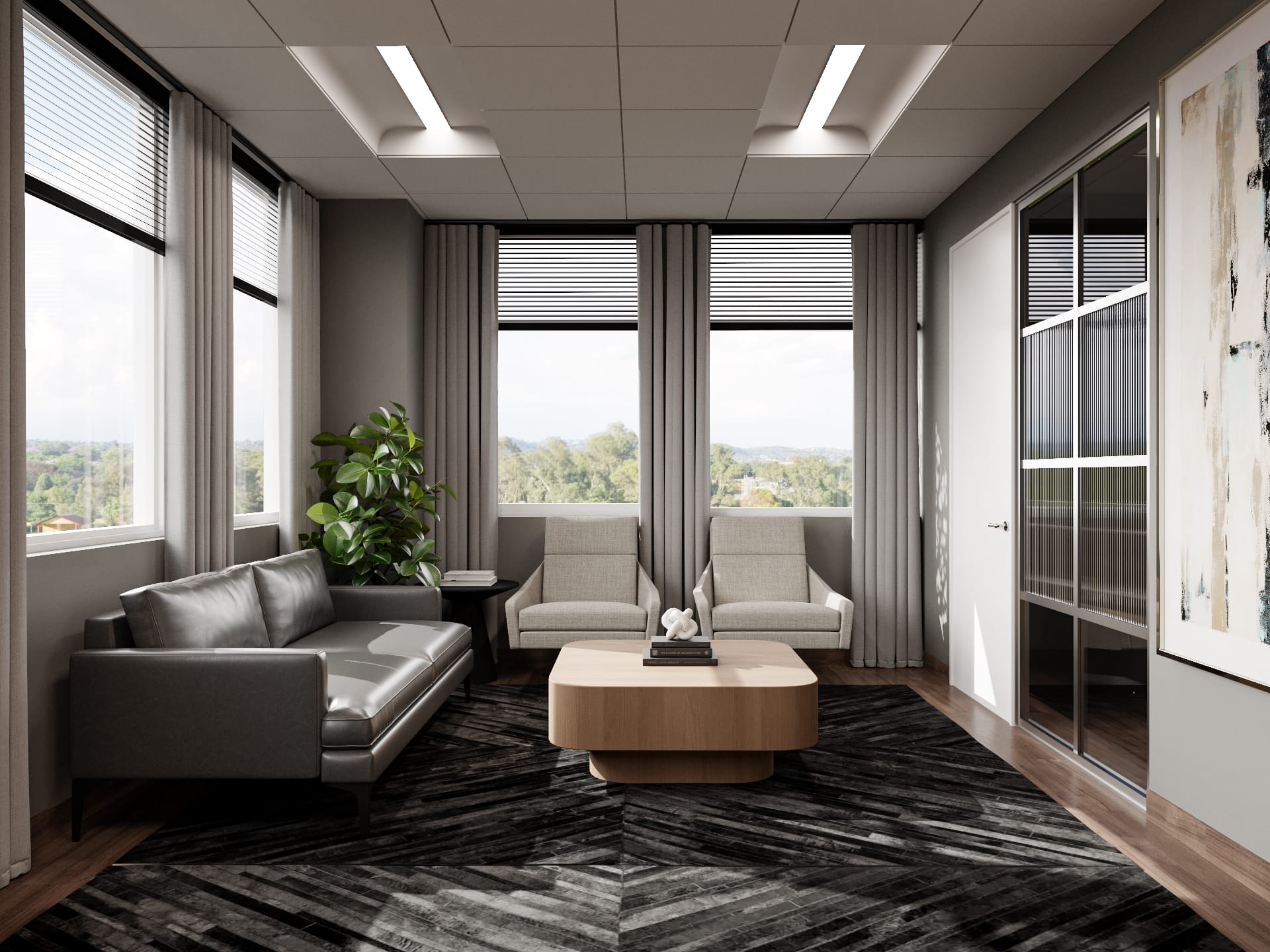 Before & After: Contemporary Executive Office Design - Decorilla Online ...