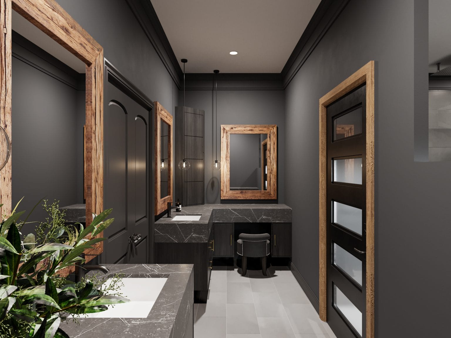 Before & After: Moody Master Bathroom Remodel - Decorilla Online ...