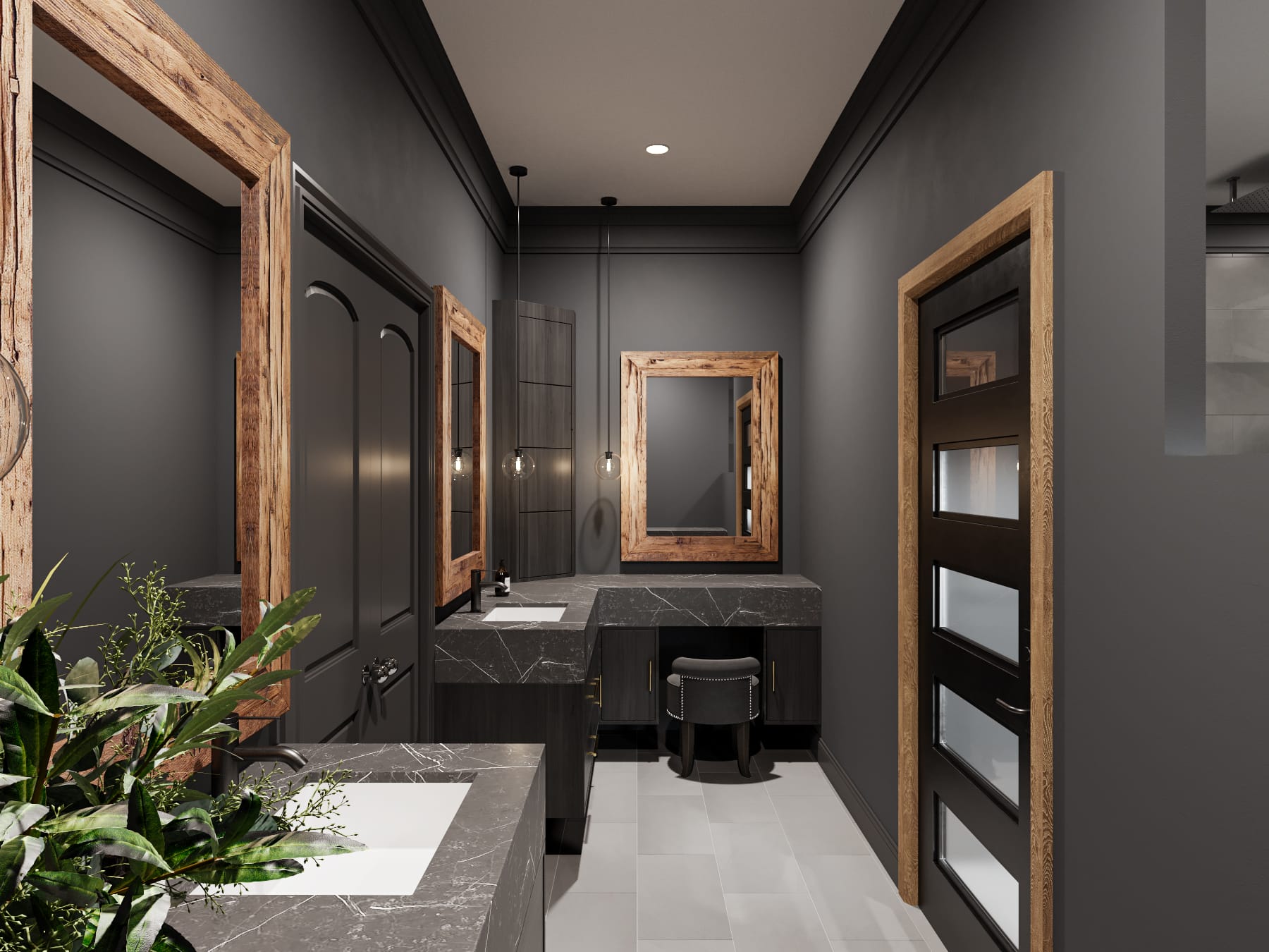 Before & After: Moody Master Bathroom Remodel - Decorilla Online ...