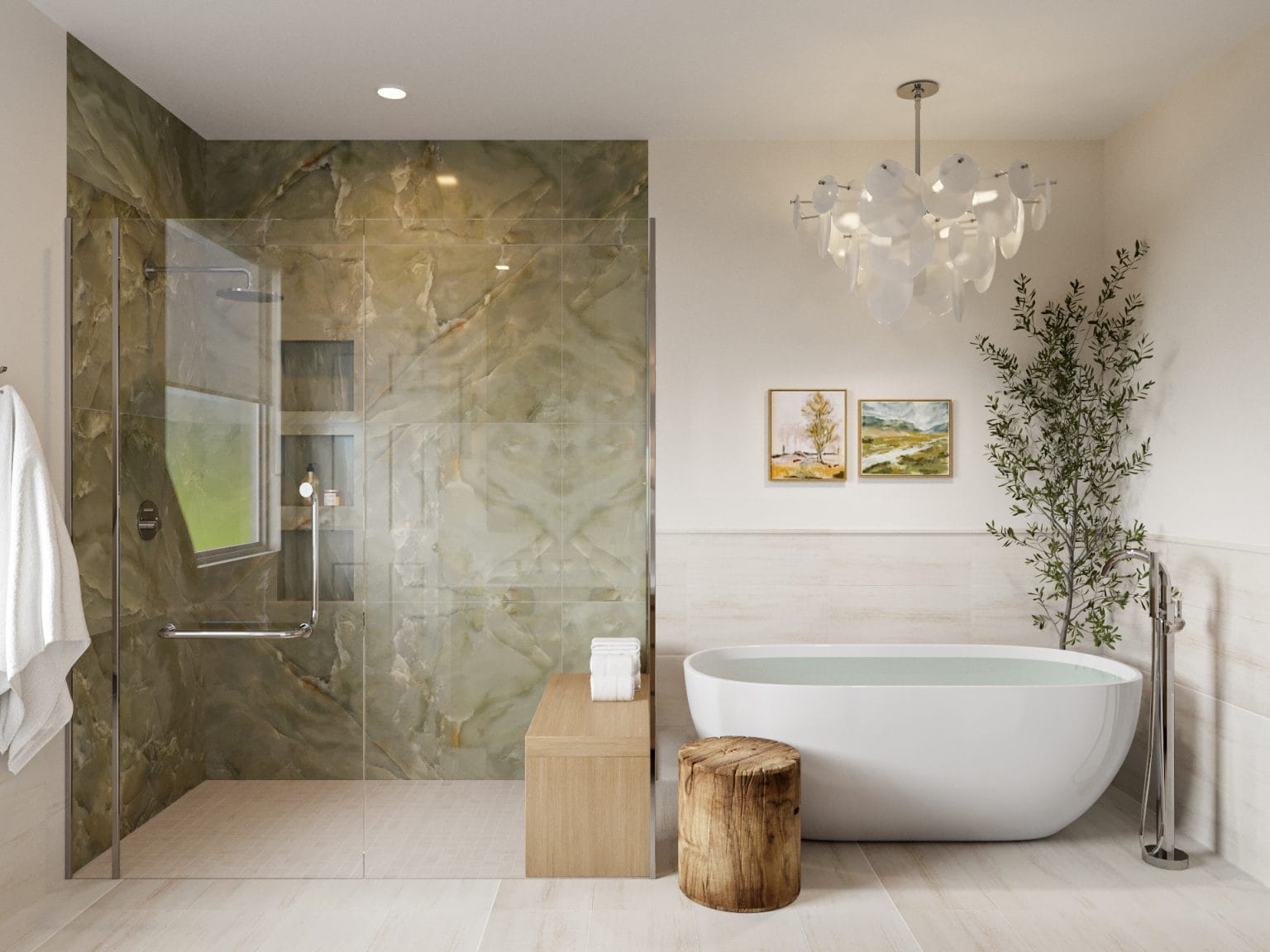 Before & After: Serene Bathroom Ideas - Decorilla Online Interior Design