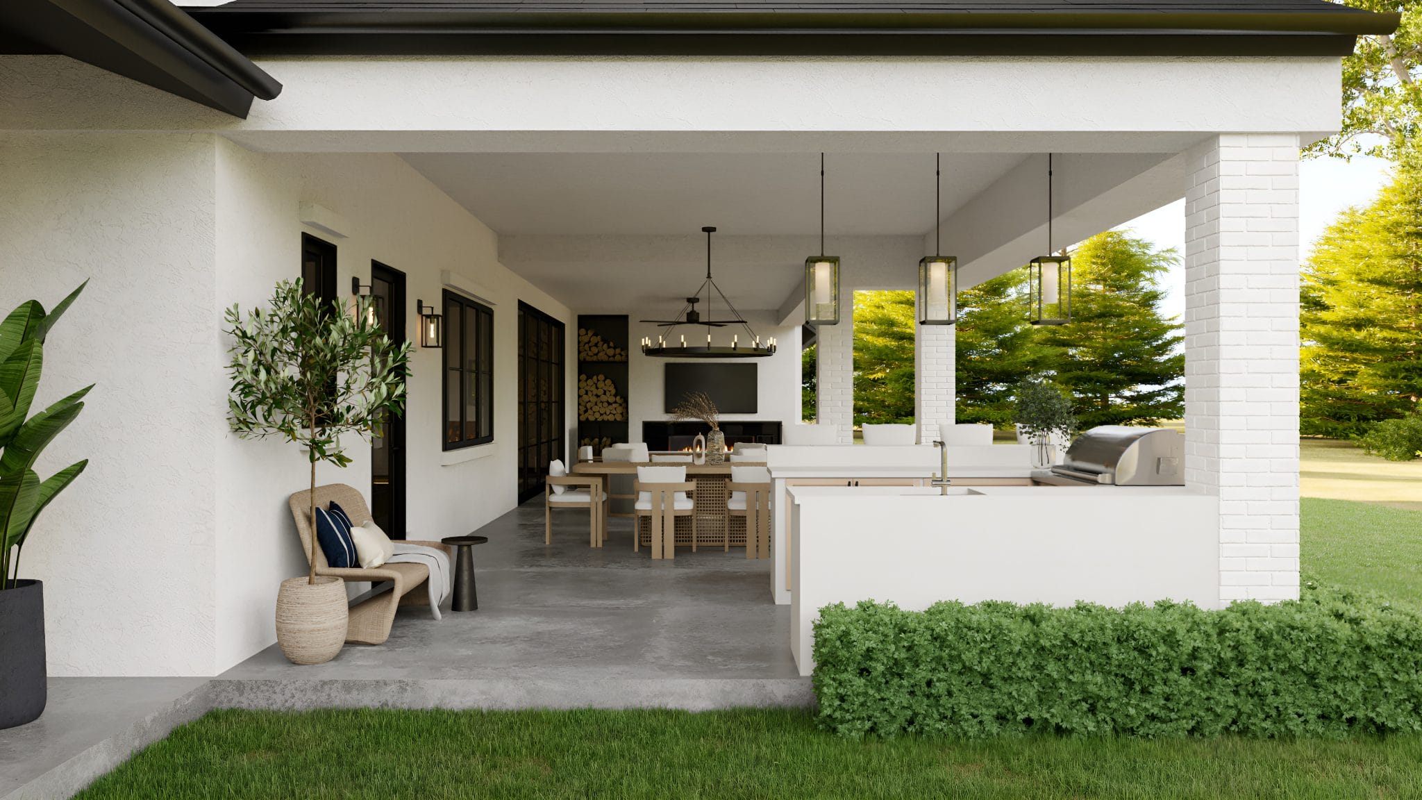 Before & After: Back Patio Design + Hallway and Master Closet ...