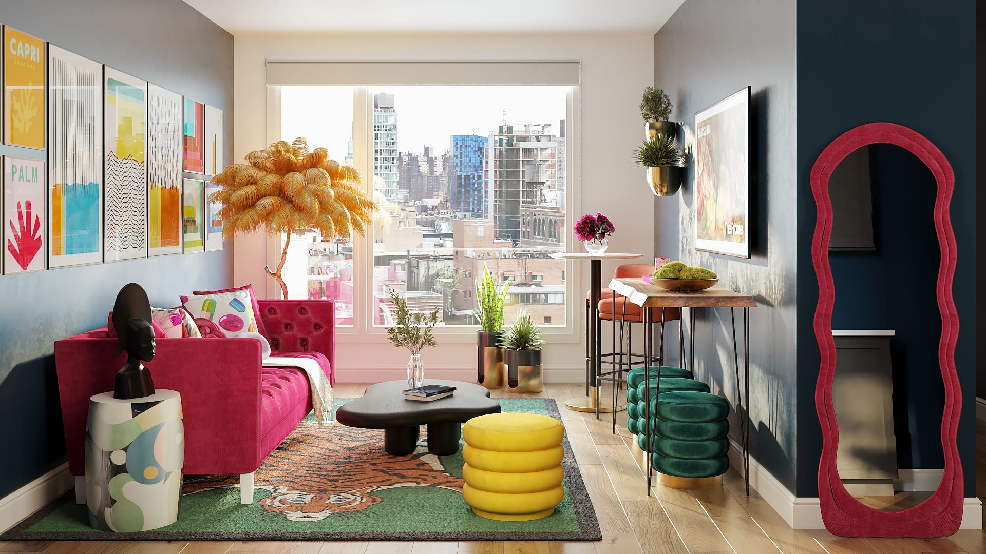 Before & After: Joyful Dopamine Decorating - Decorilla Online Interior ...