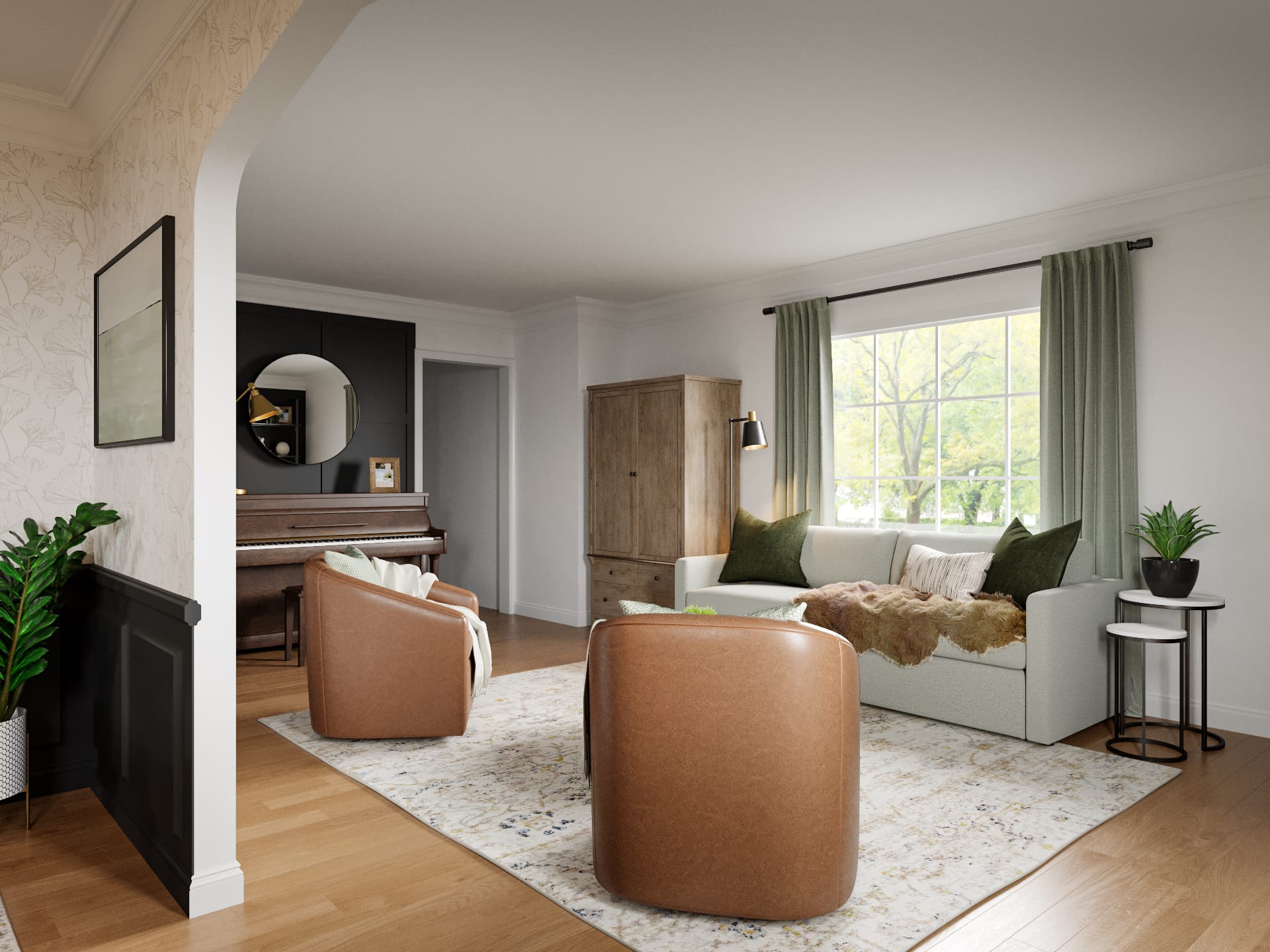 Before & After: Eclectic Transitional Style Makeover - Decorilla Online ...