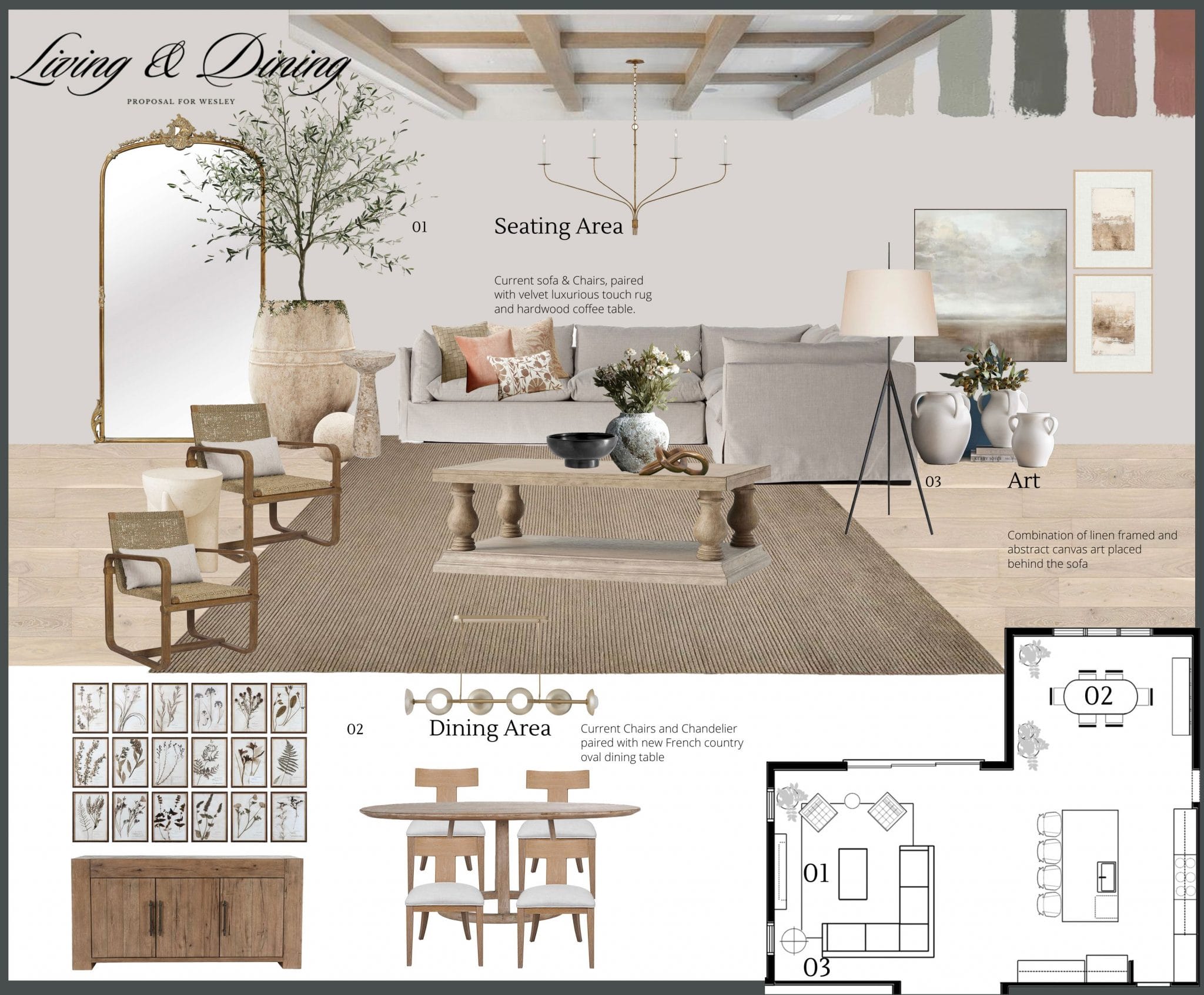 Before & After: Modern Old World Interior Design - Decorilla Online ...