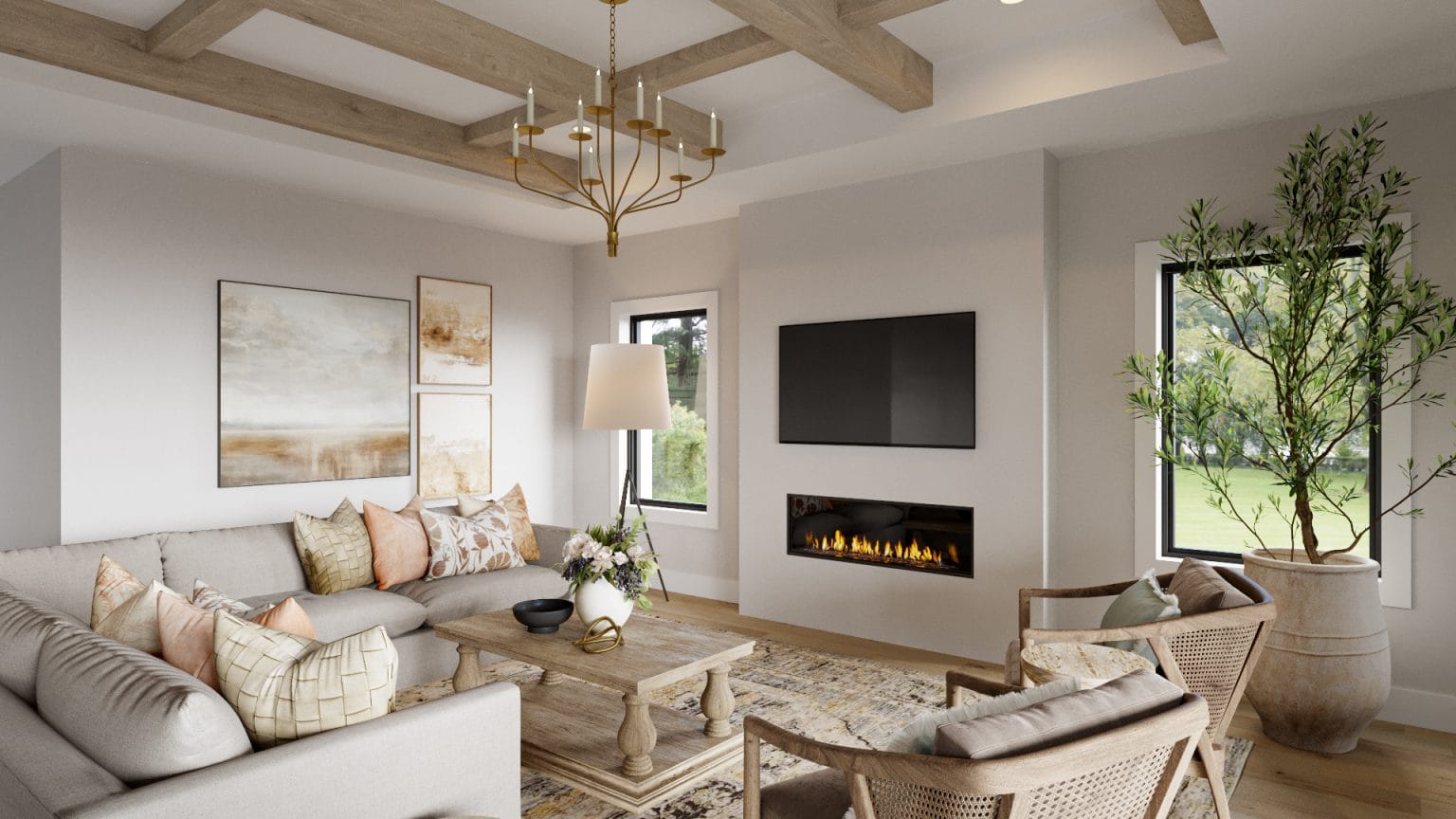 Before & After: Modern Old World Interior Design - Decorilla Online ...