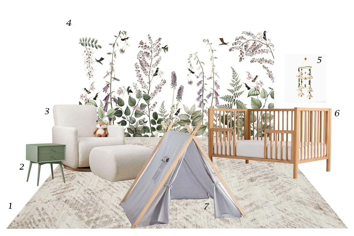Before & After: Adorable Forest-Themed Nursery - Decorilla Online ...