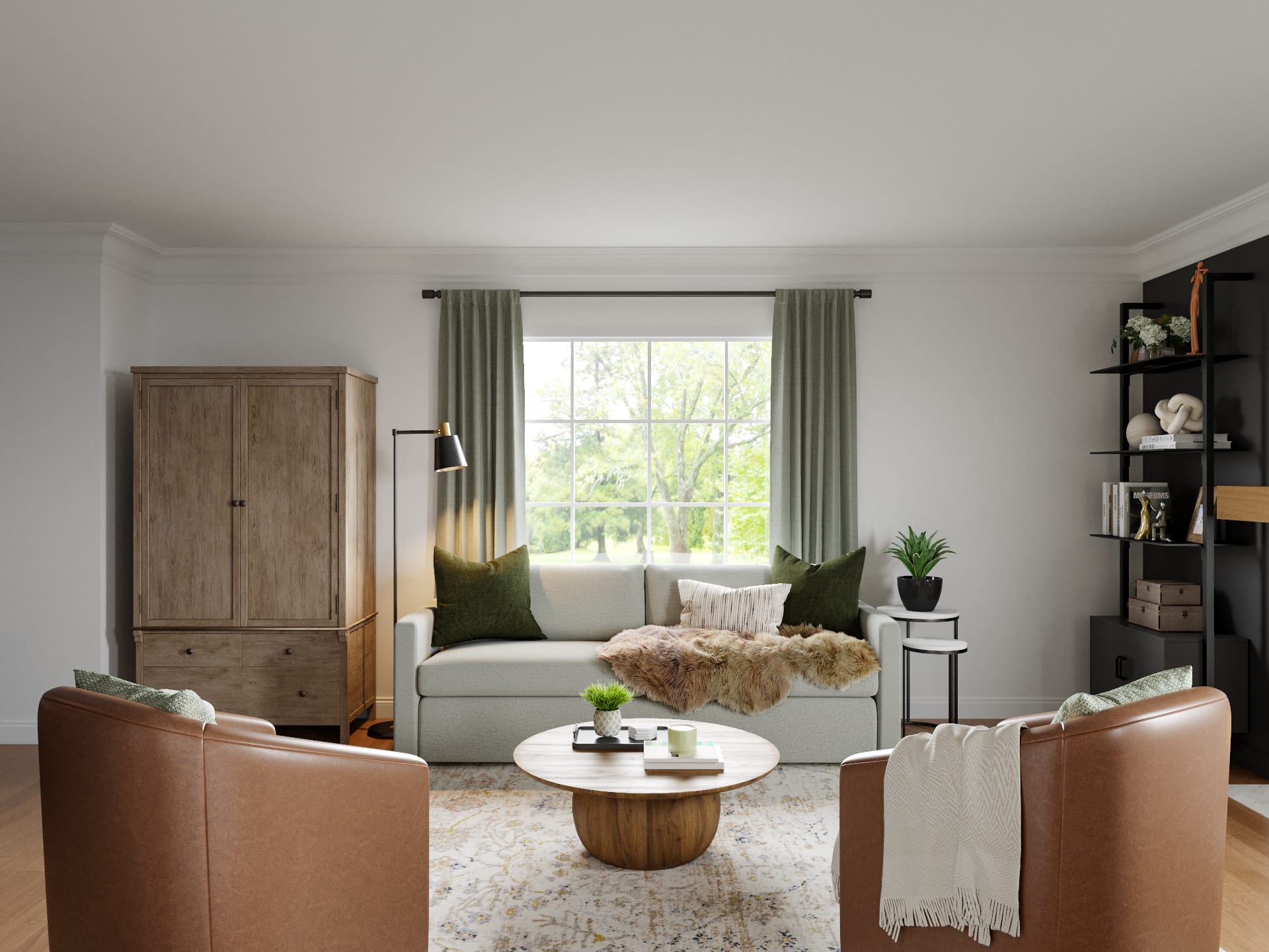 Before & After: Eclectic Transitional Style Makeover - Decorilla Online ...