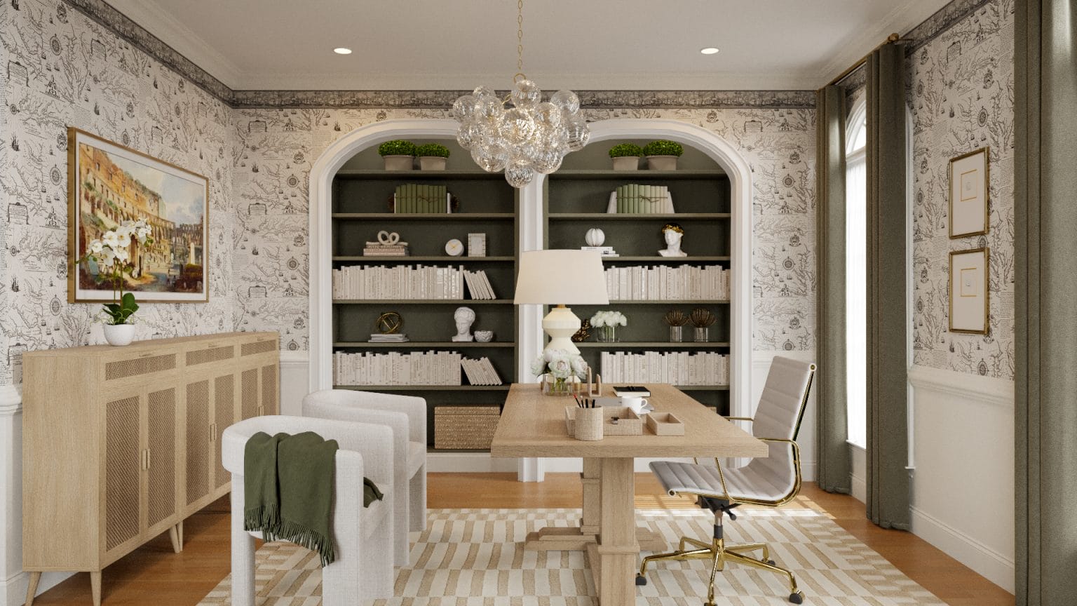 Before & After: Impressive Eclectic Glam Interior Design - Decorilla ...