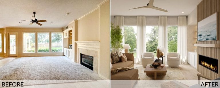 Before & After: Transitional Decorating Style for an Inviting Home ...