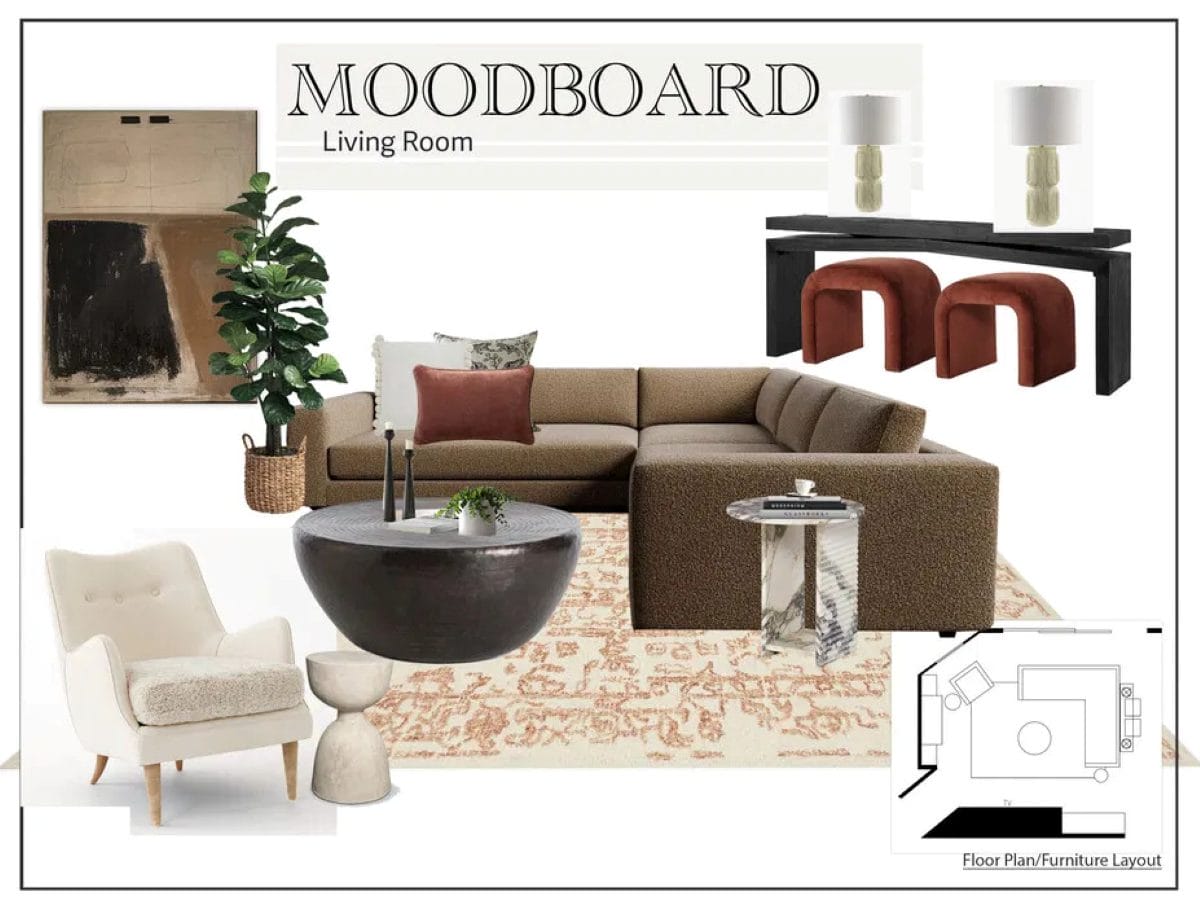 Before & After: Modern Eclectic Interior Design Style - Decorilla ...