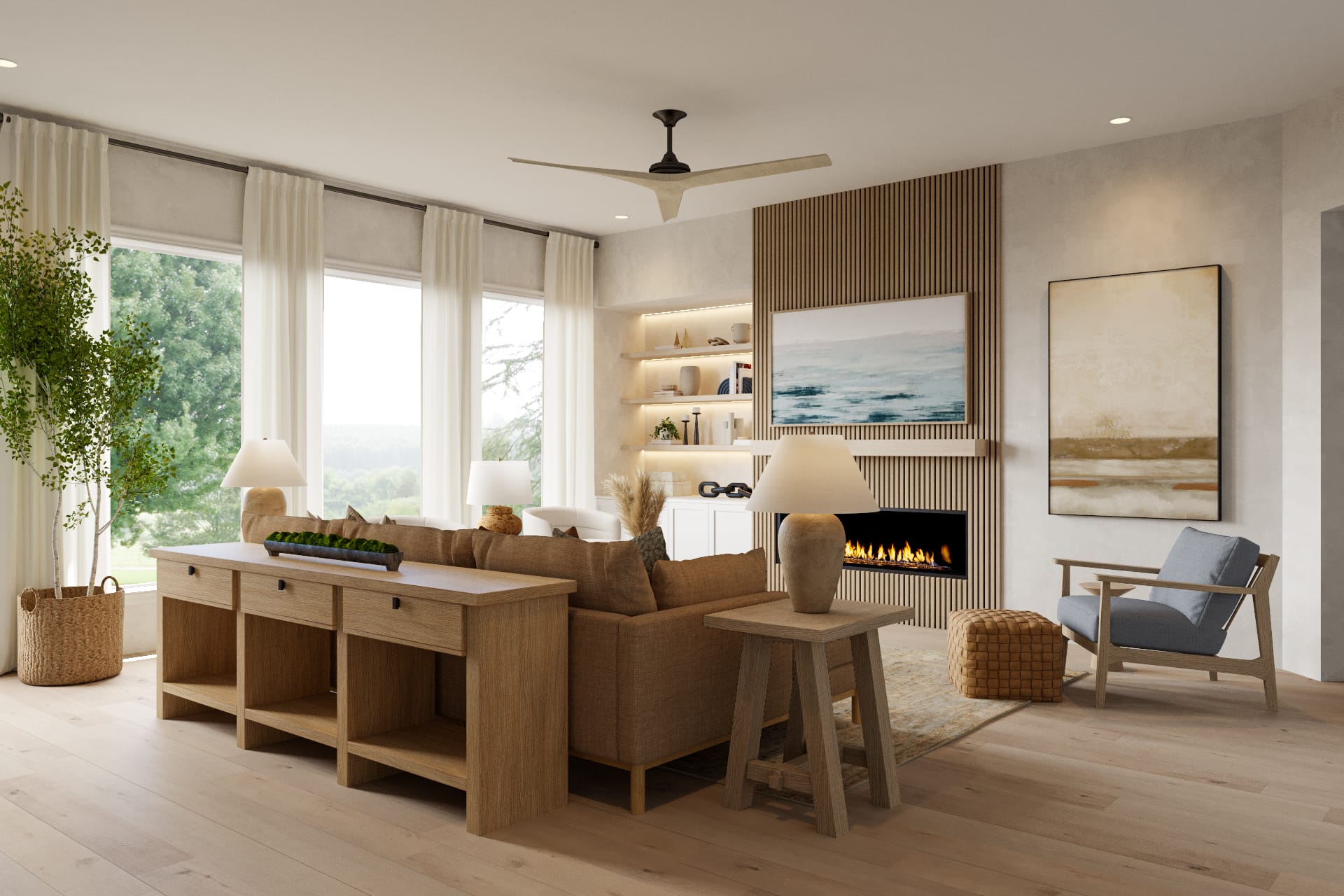 Before & After: Transitional Decorating Style for an Inviting Home ...