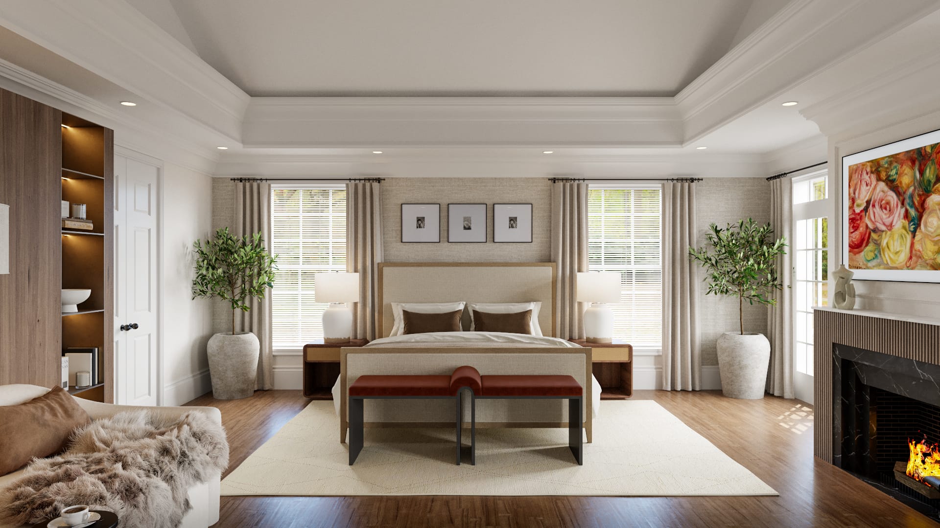 Before & After: Inviting Large Master Bedroom Design - Decorilla Online ...